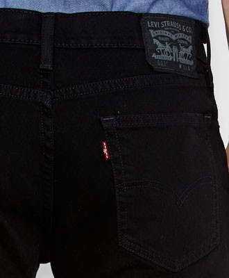 Black levi jeans slim fit store